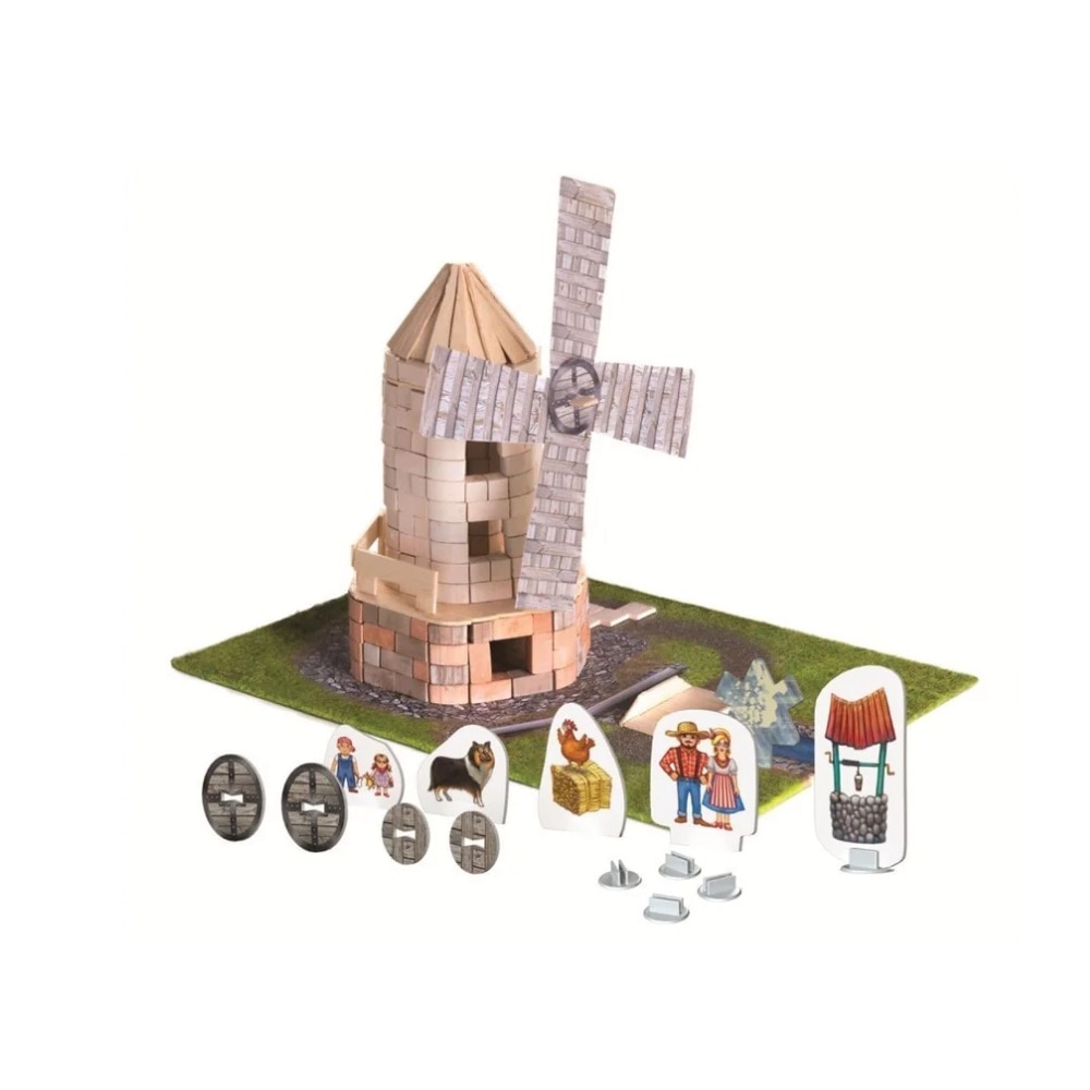 Set constructie Brick Trick, Moara de vant, 220 piese, +6 ani - eMAG.ro