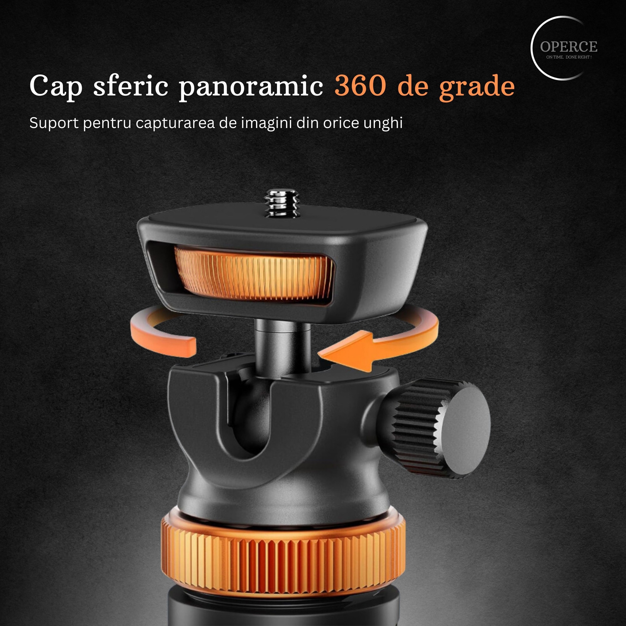 Trepied Foto Telescopic OPERCE™️, Premium si Ajustabil 1.6m, Selfie ...