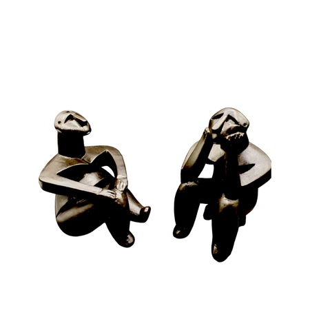 Statuete din ceramica "Ganditorul de la Hamangia si perechea sa" - O ...