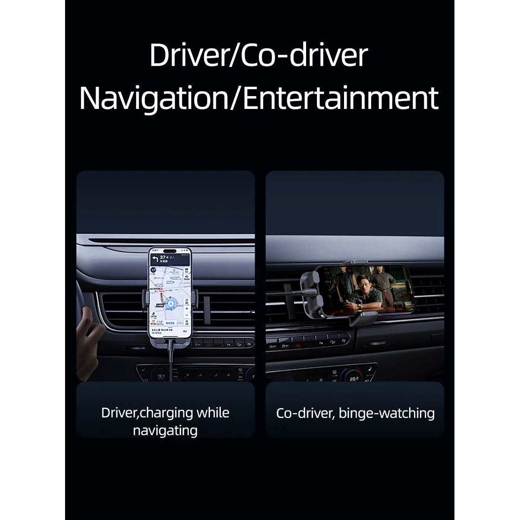 Зарядно устройство за кола, USAMS, US-CC208 C39, 60W, 1 usb C + 1 usb A ...