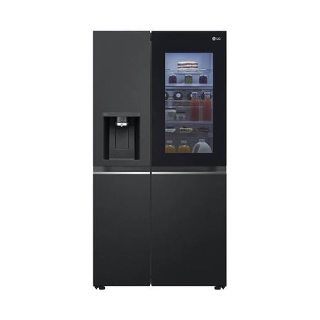 Side by side LG GSGV91EVAD, clasa D, 635 l, NoFrost, InstaView ...