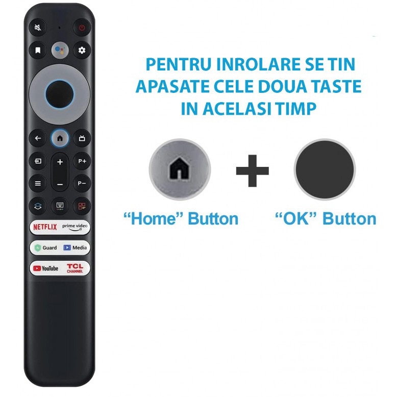 Telecomanda RC902V FMR2 Bluetooth si IR pentru LCD/LED TCL, Pentzone ...