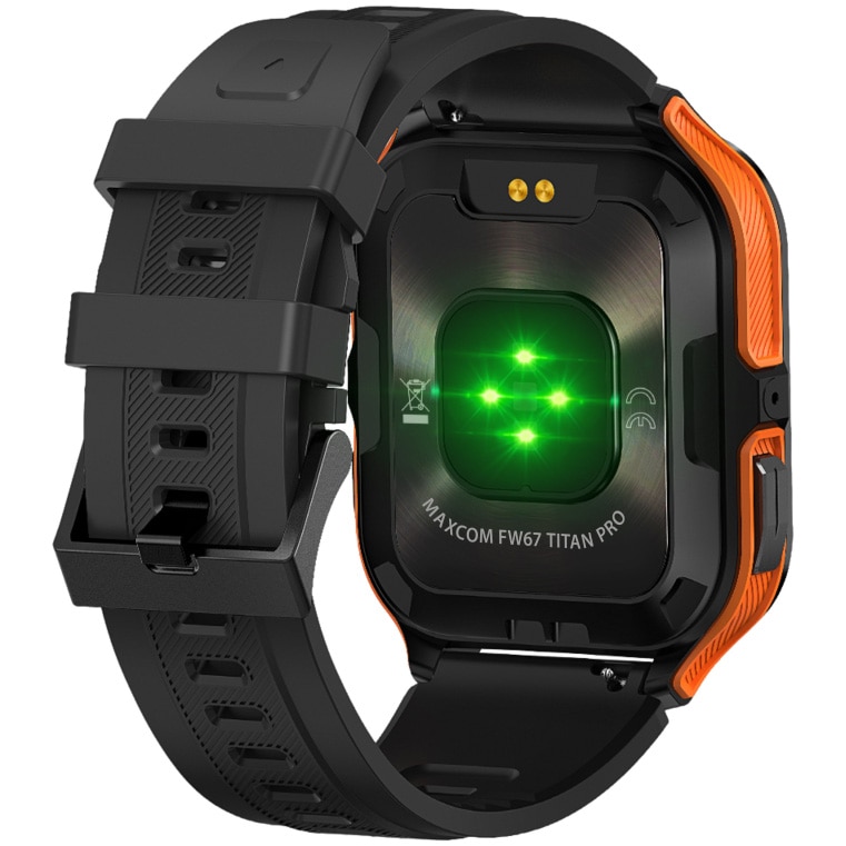 Smartwatch Maxcom FW67 Titan PRO, Orange - eMAG.ro