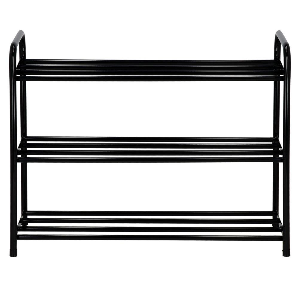 Pantofar metalic, 3 nivele, 62x26x66cm, negru - eMAG.ro
