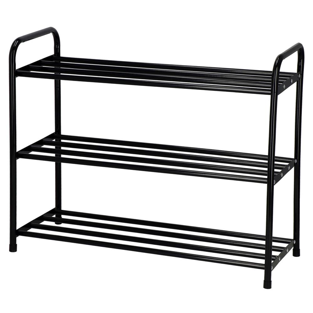 Pantofar metalic, 3 nivele, 62x26x66cm, negru - eMAG.ro