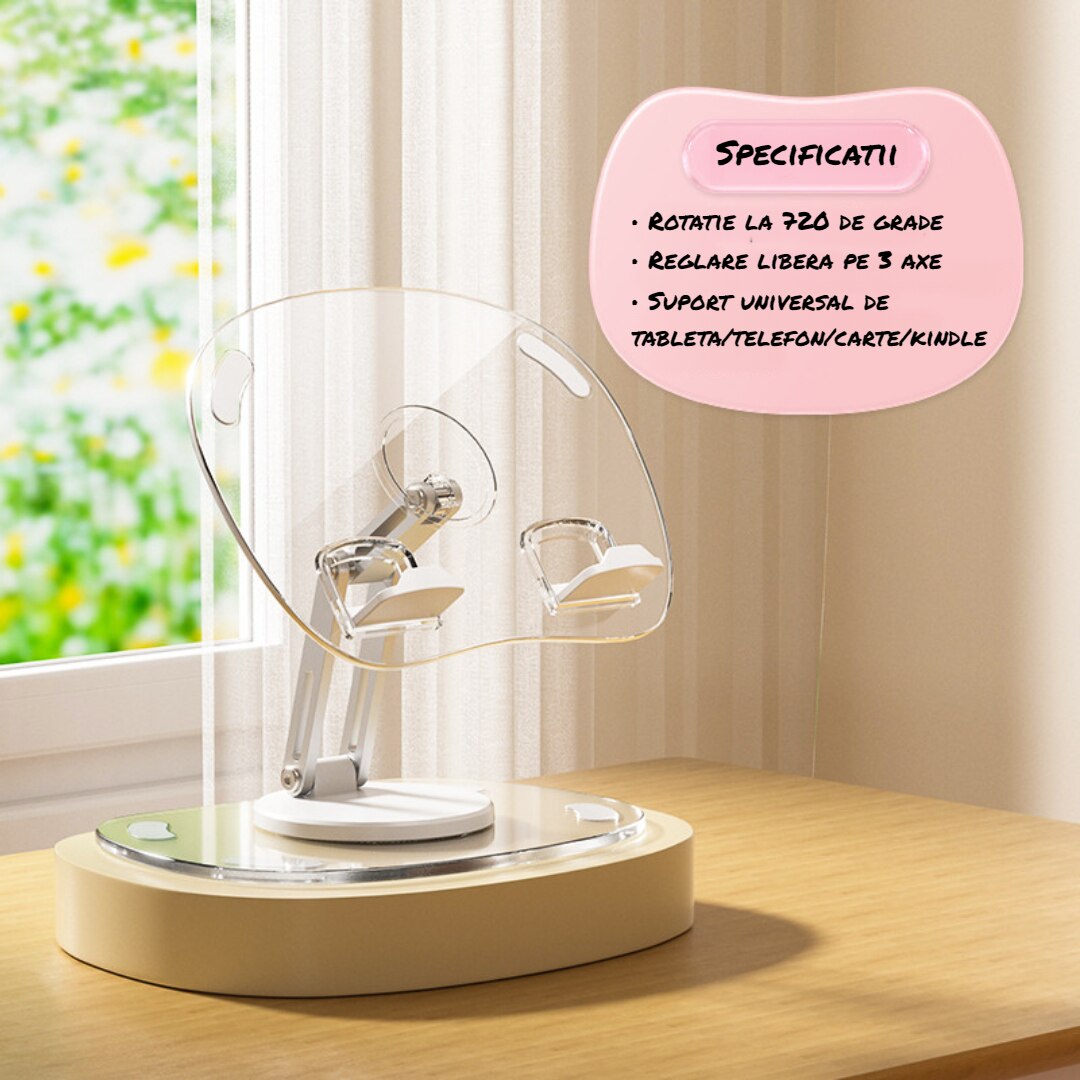 Suport rotativ ajustabil ZENNED® pentru telefon/tableta/carte/kindle ...