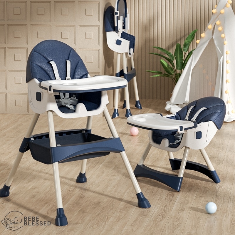 Scaun de masa pentru copii BebeBlessed, varsta 6-72 luni, reglabil ...