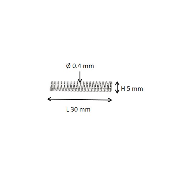 Arc compresie Ø 0.4 x H 5 x L 30 mm - eMAG.ro