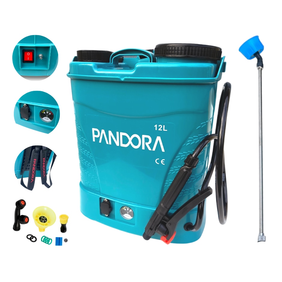 Pompa de stropit profesionala cu acumulator 12L si regulator de ...