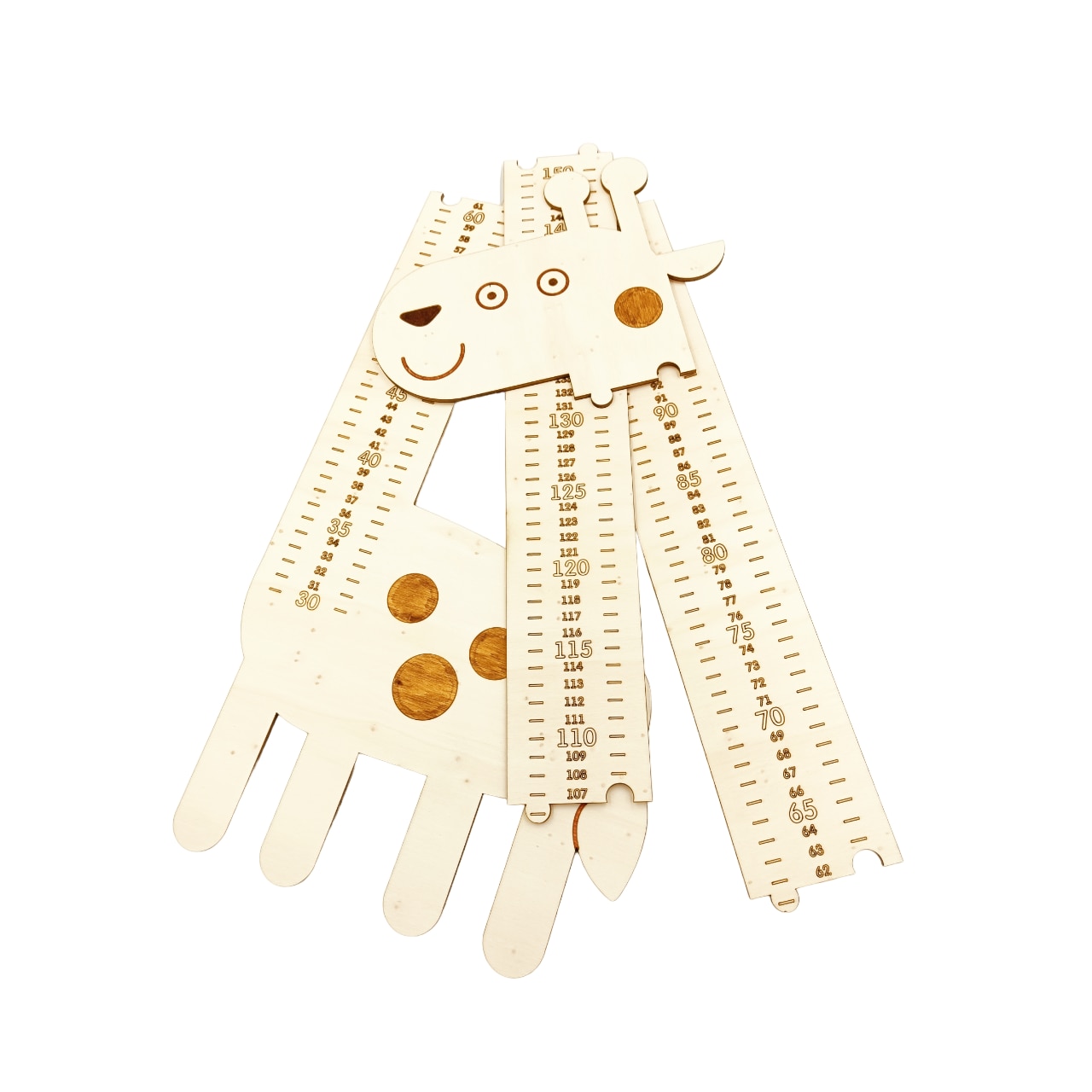 Masurator pentru Copii, Taliometru Woodmag, Din Lemn, Girafa model ...