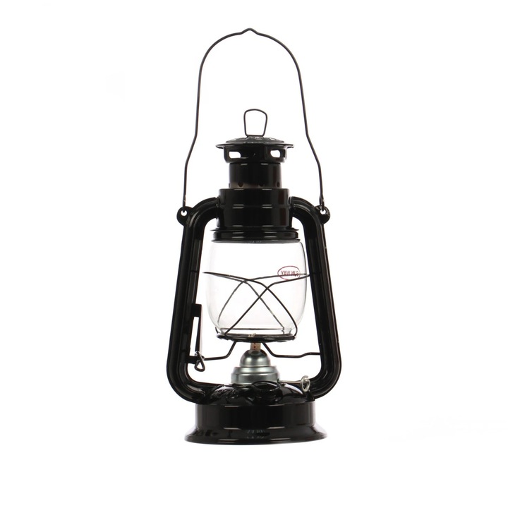 Felinar petrol cu sticla negru h 27cm - eMAG.ro