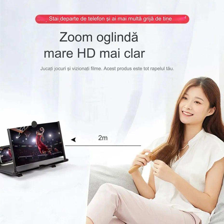 Suport de telefon multifunctional, Lupa de ecran 3D HD, Protectie ochi ...