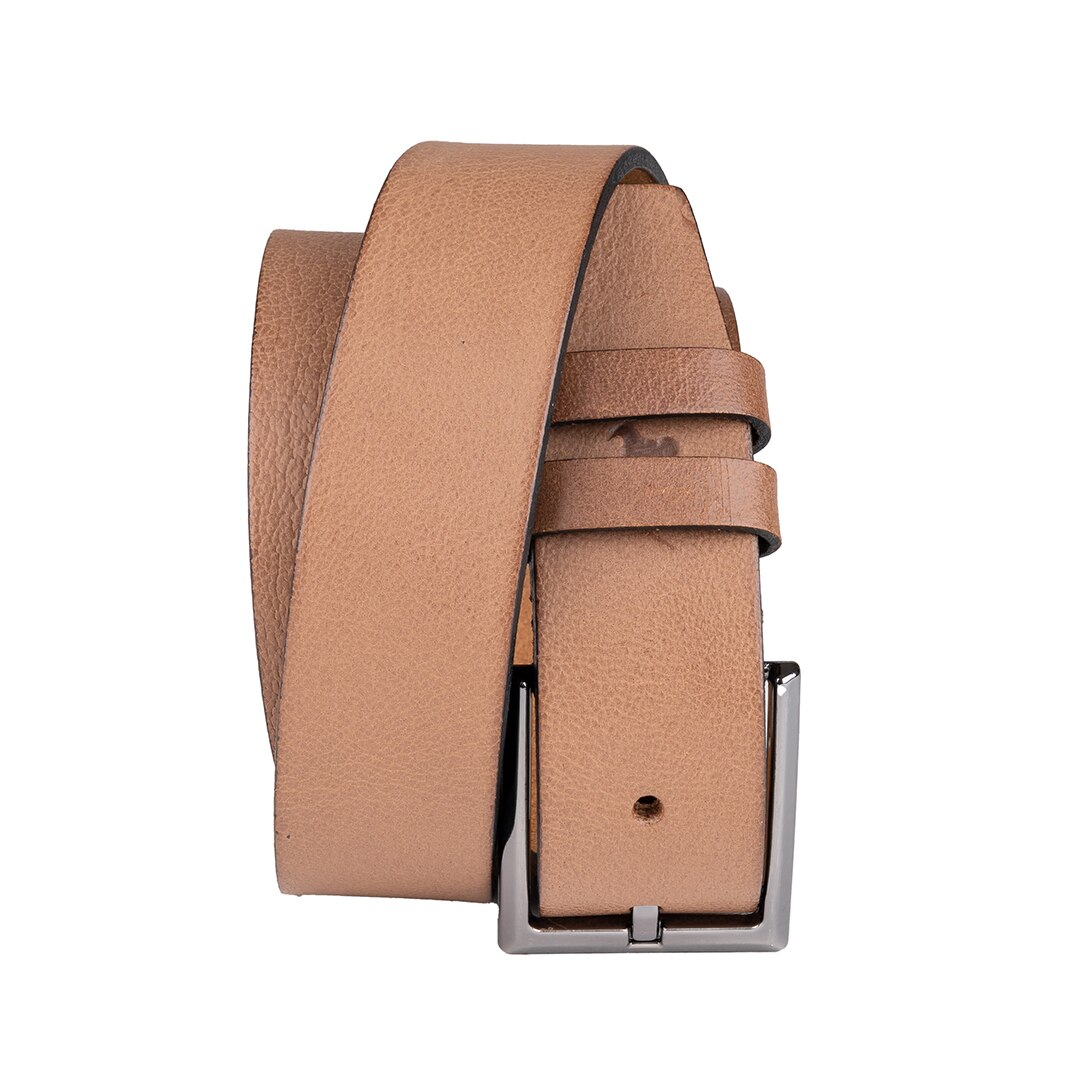 Curea piele barbati, Toro Nero, Bej Late, 120 cm - eMAG.ro