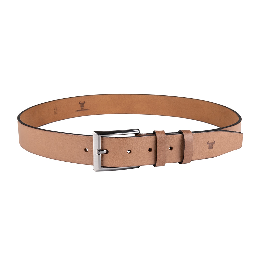 Curea piele barbati, Toro Nero, Bej Late, 120 cm - eMAG.ro