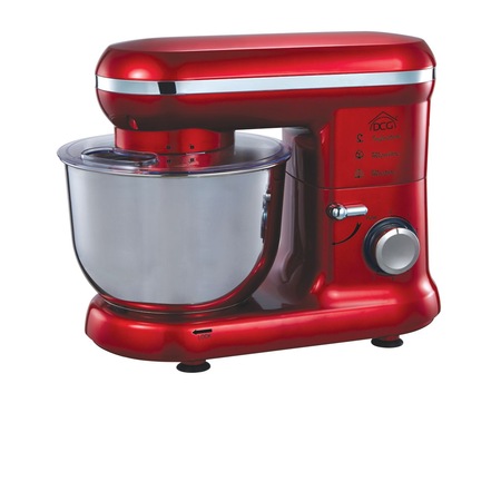 Mixer planetar DCG KM1401, 1000 W, bol de 4 L, 6 viteze, 3 accesorii, rosu - eMAG.ro