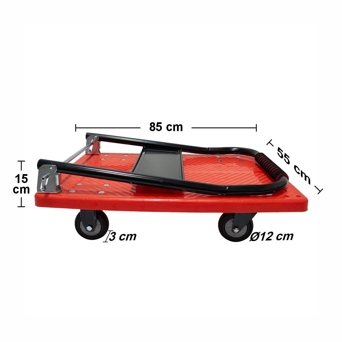 Carucior pliabil, platforma transport marfa, Naimeed D5658, roti ...