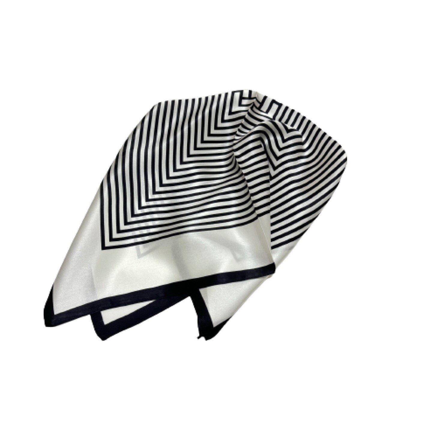 Esarfa din matase, naturala, 53x53cm, model labirint iluzie optica ...