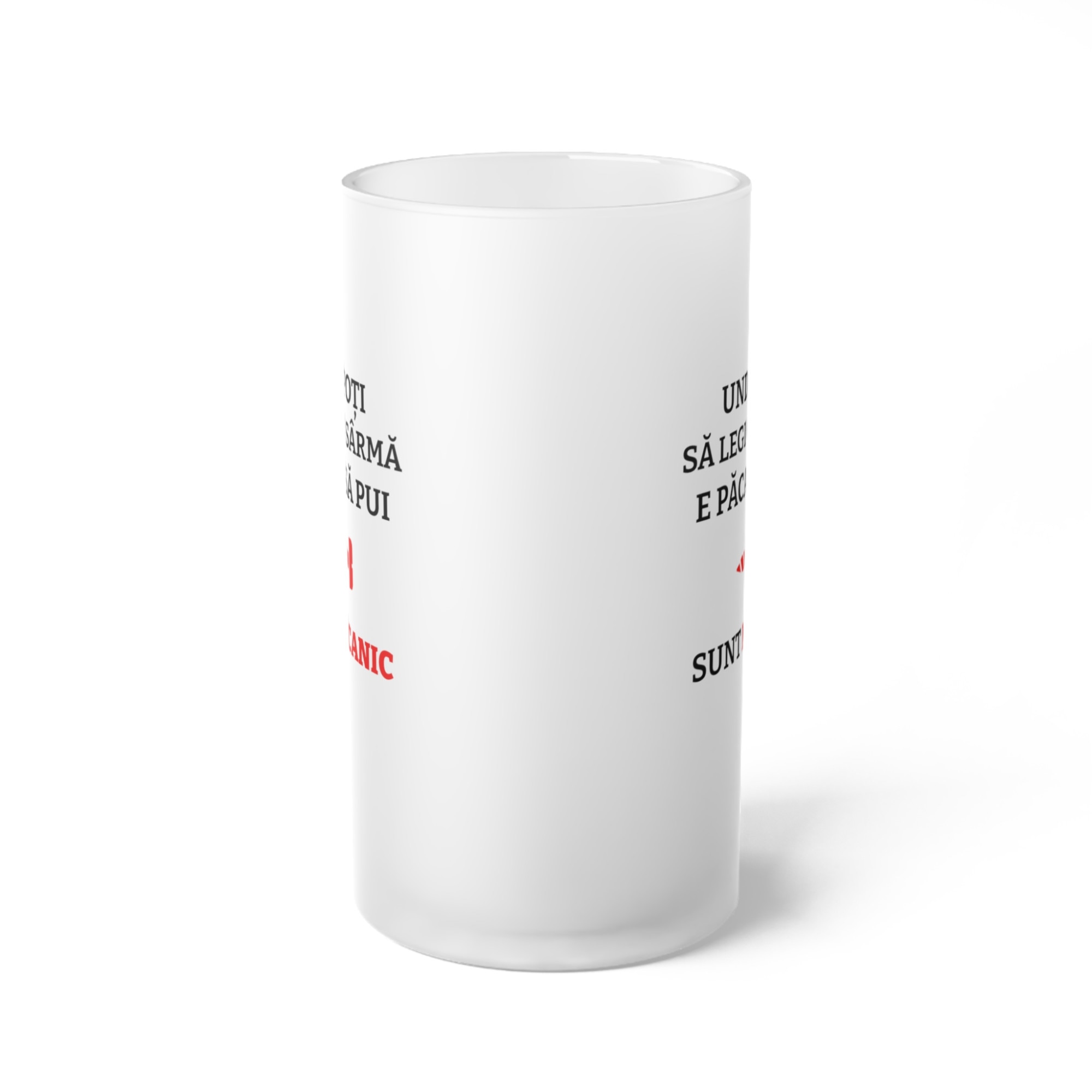 Halba de Bere cu Mesaj pentru Mecanic, 500 ml, transparenta, mata - eMAG.ro