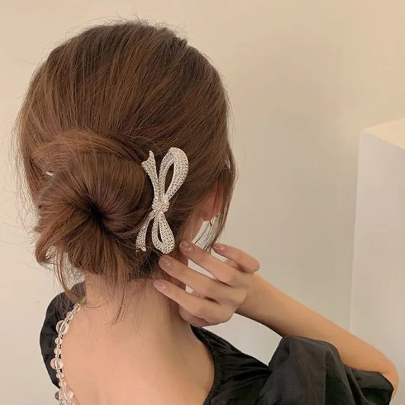 Accesoriu pentru par, CRM, model ac, aspect fundita, argintiu - eMAG.ro