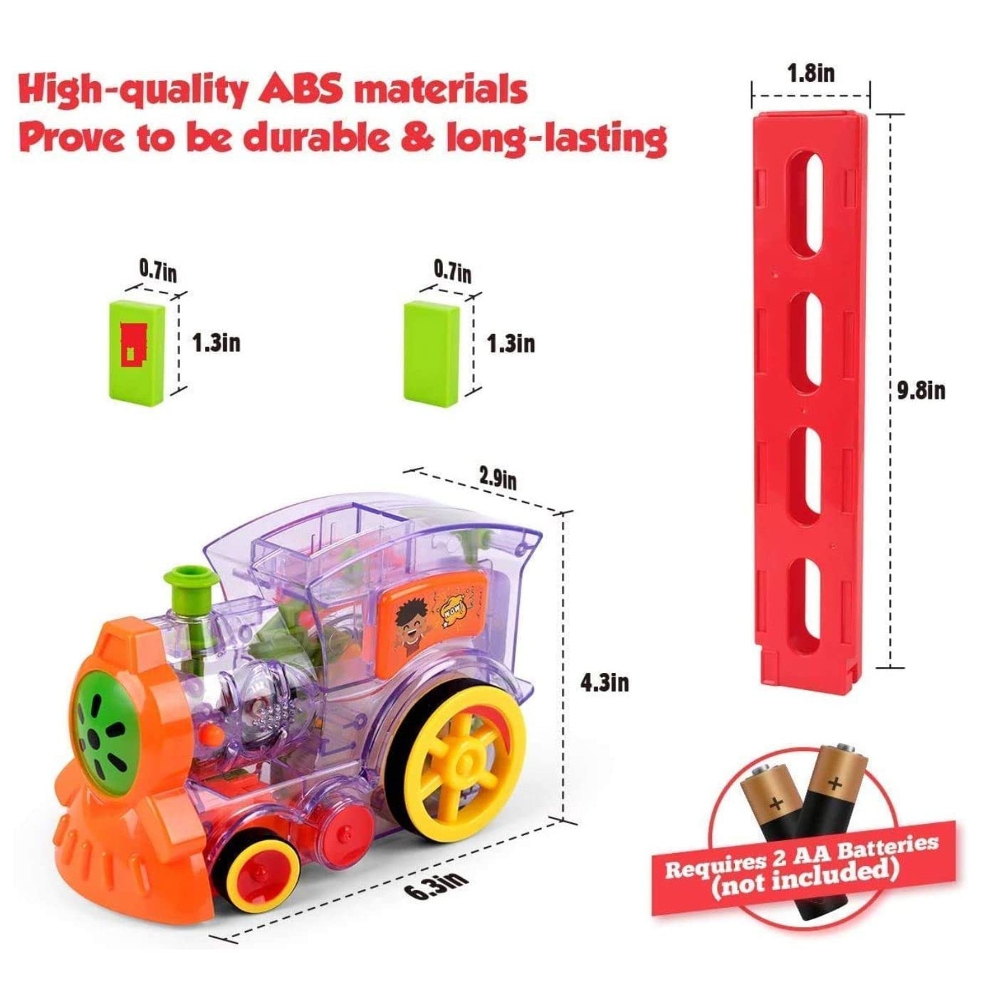 Trenulet Electic Domino idealSTORE, Include o Locomotiva electrica ...