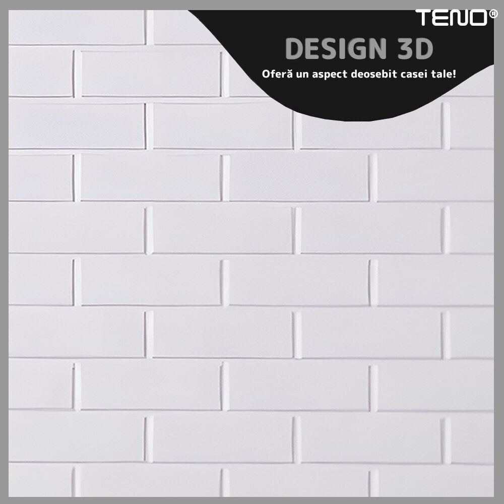 Set 10x Tapet 3D Teno®, suprafata acoperire 5.3 mp, autoadeziv, Model ...