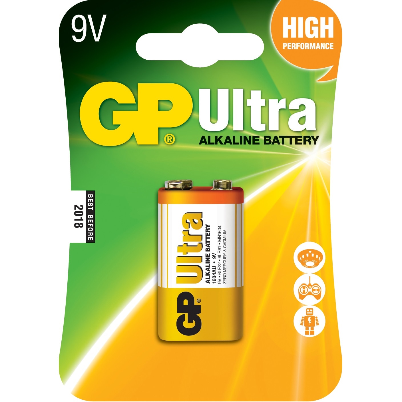 Baterie GP Batteries Ultra Alcalina 9V - eMAG.ro
