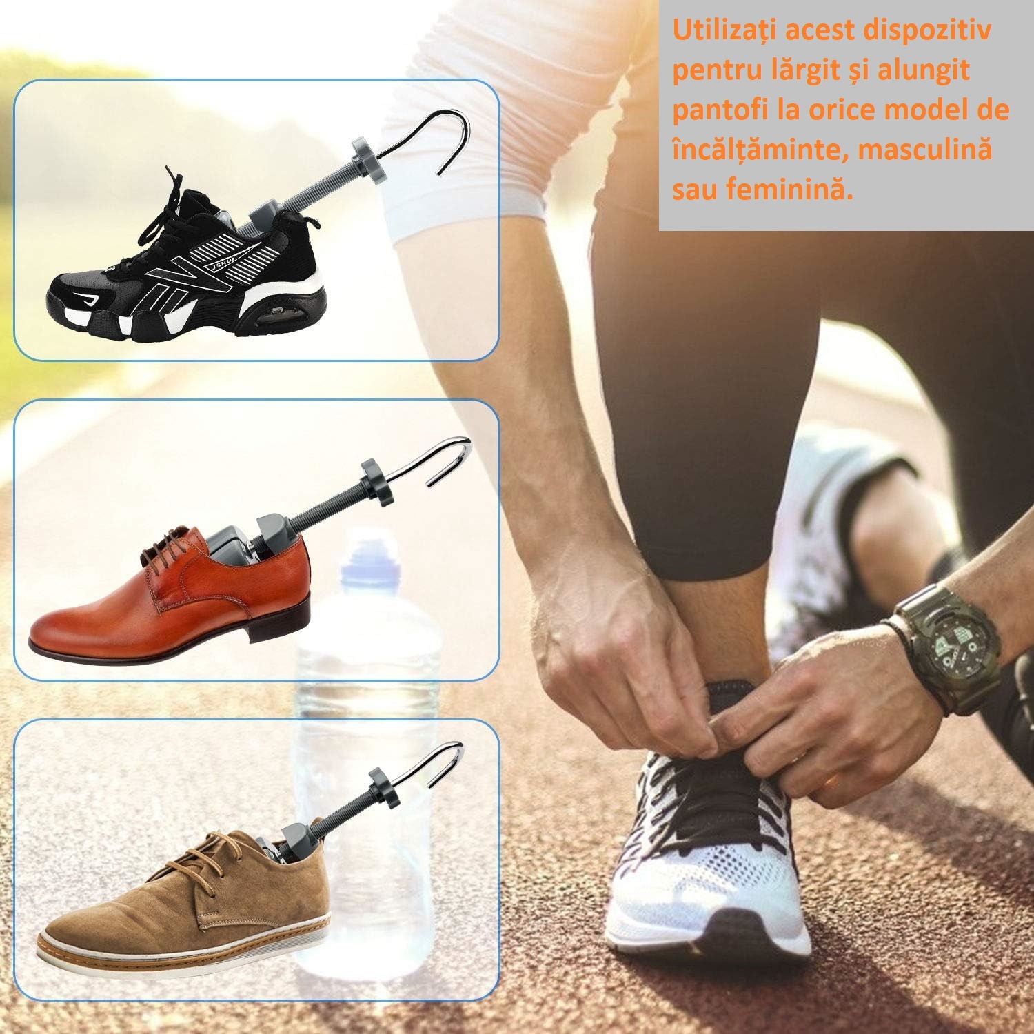Set calapod, largire sau alungire pantof, GRI - eMAG.ro