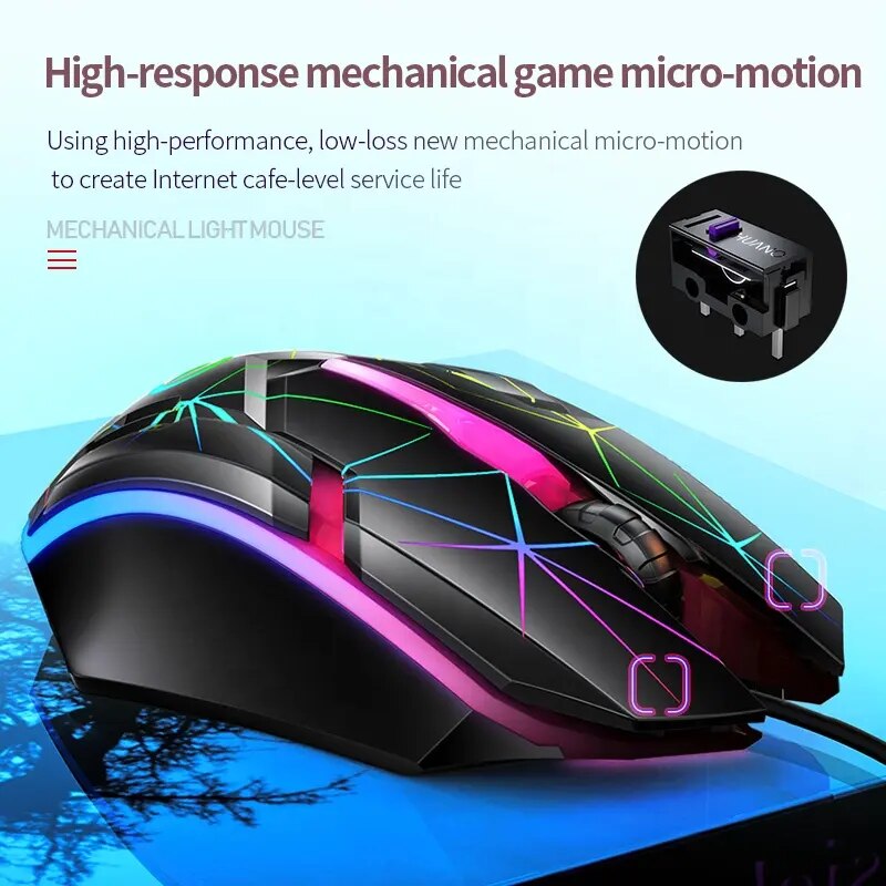 Mouse Gaming G6 USB Wired: Iluminare Vibranta si Performanta ...