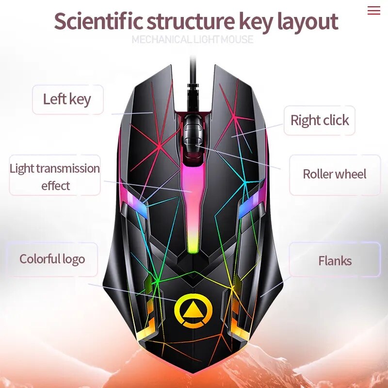 Mouse Gaming G6 USB Wired: Iluminare Vibranta si Performanta ...