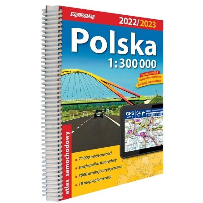 Automotive Atlas Polska 1:300 000, ExpressMap, полски език - eMAG.bg