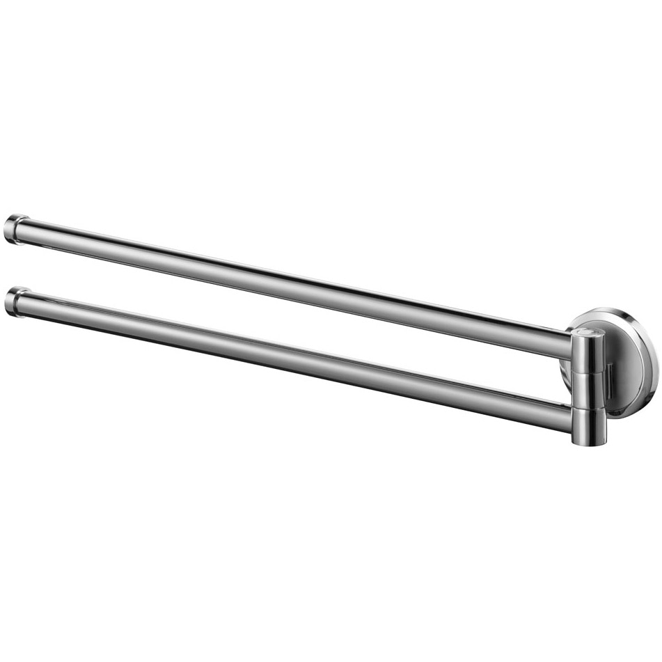 Suport prosop dublu Bisk Sensation, crom satin - eMAG.ro