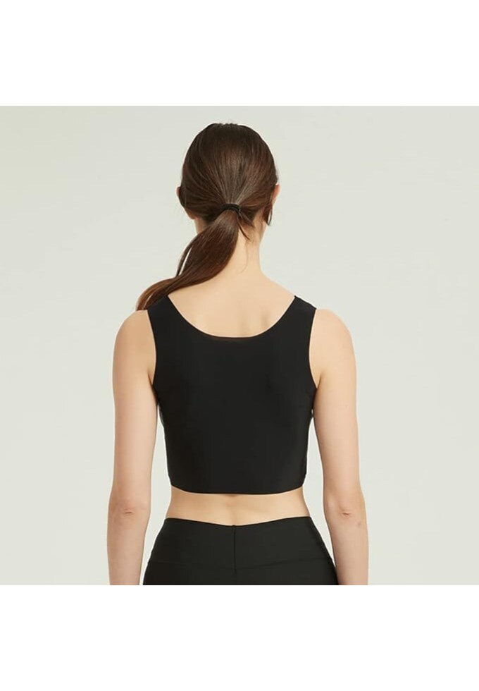 Set 2 Bustiere, fara maneci si cusaturi, nude & negru - eMAG.ro