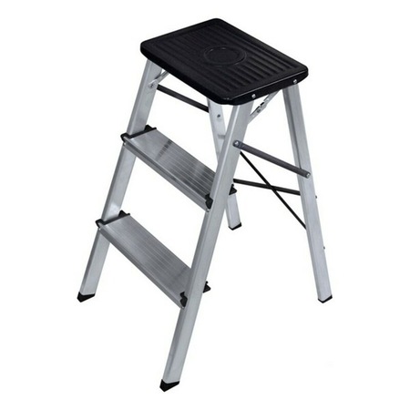 Scaunel pliabil, Antia, 3 trepte, Aluminiu, 82x40x12cm - eMAG.ro