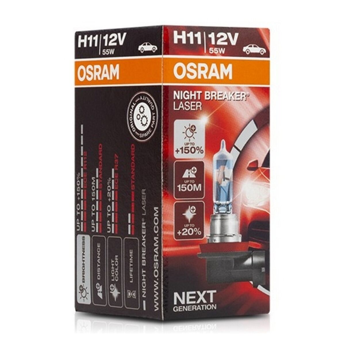 Bec auto Osram 64211NL, H11, 55W, 3200K, 12V - eMAG.ro