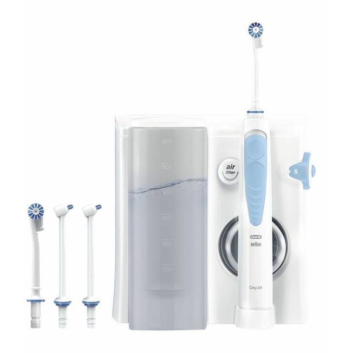 Irigator bucal, Oral-B MD OXYJET, Alb - eMAG.ro