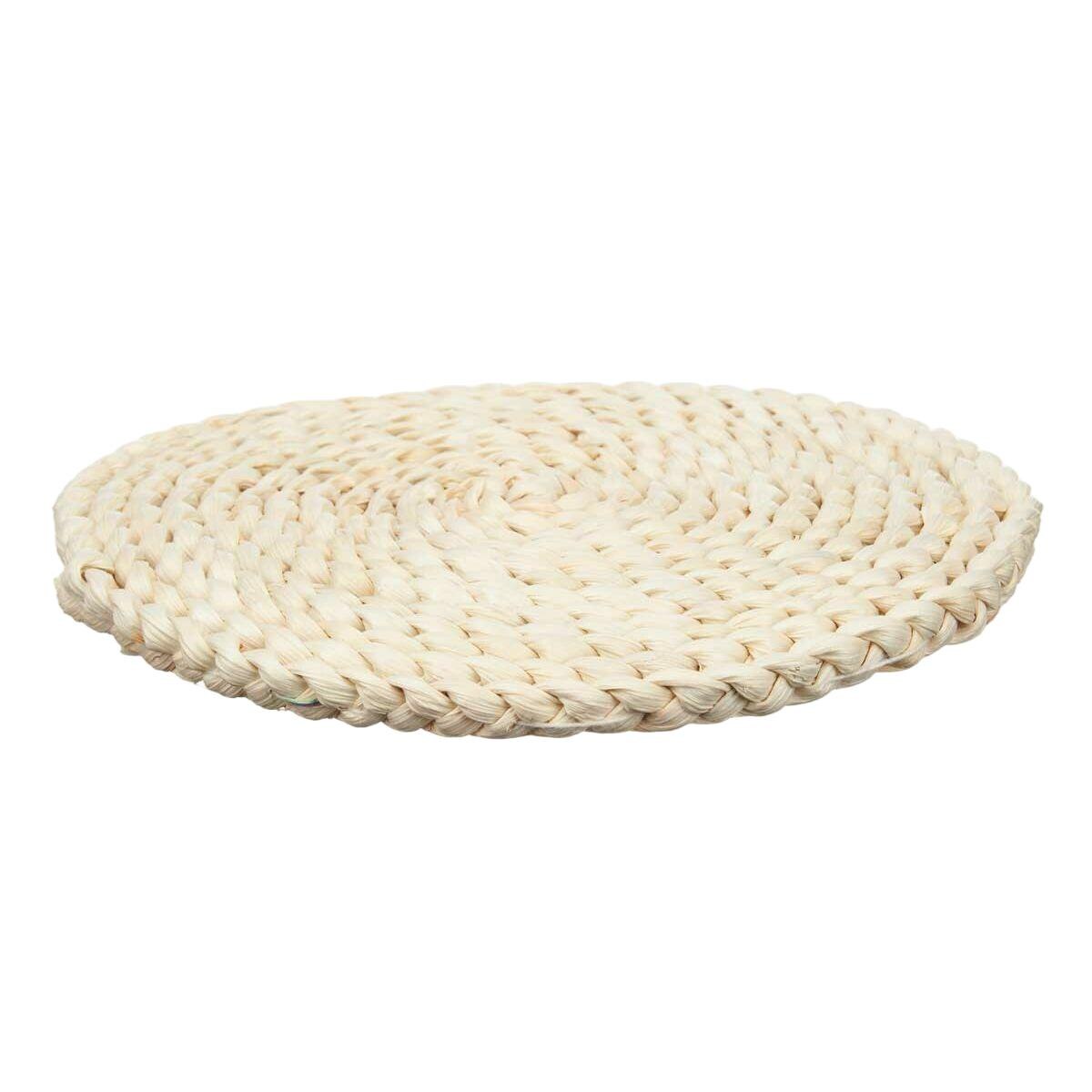 Set 12 naproane bucatarie, KINVARA, Ratan, Bej, 20 x 20 x 2 cm - eMAG.ro