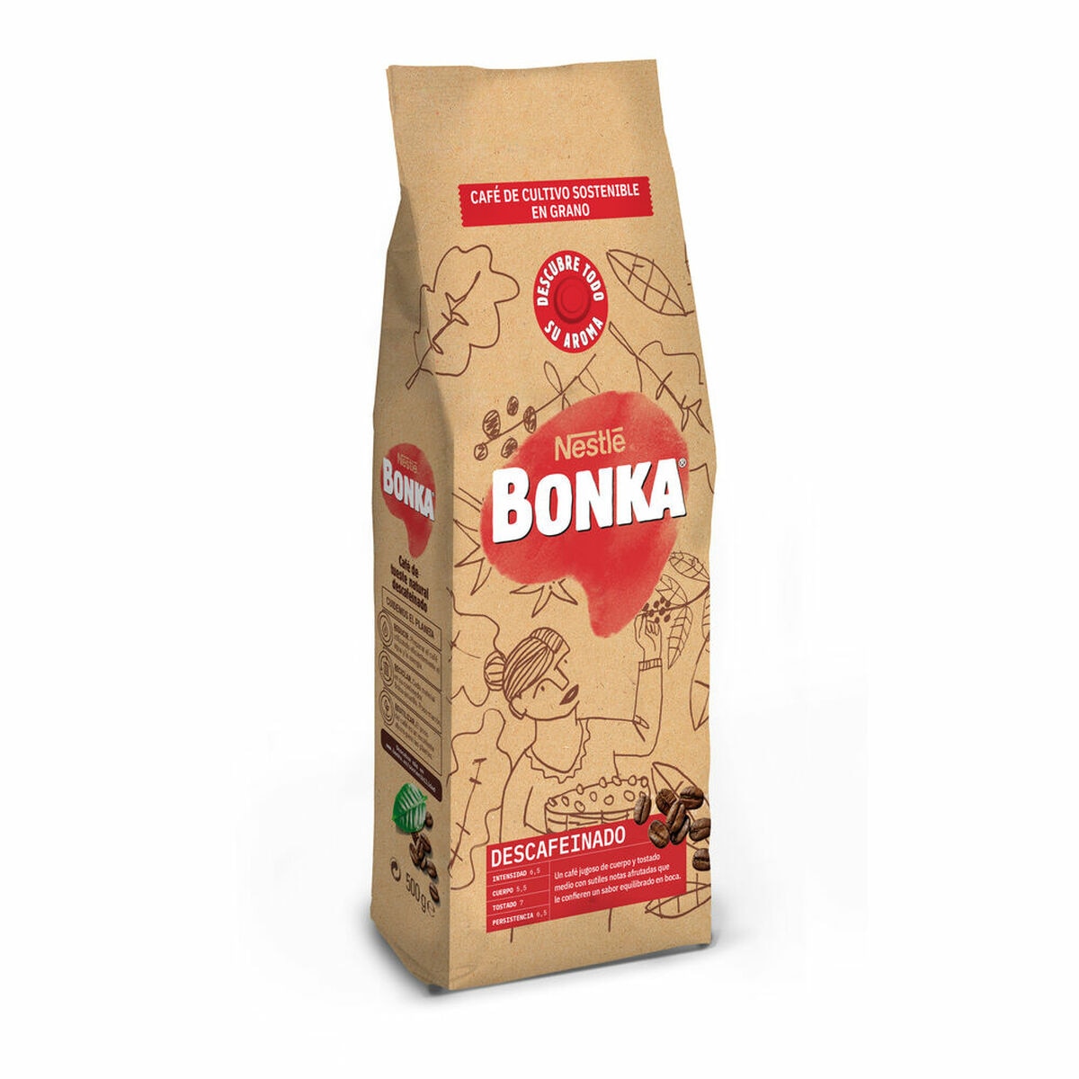 Cafea Bonka, boabe, fara cofeina, 500g - eMAG.ro