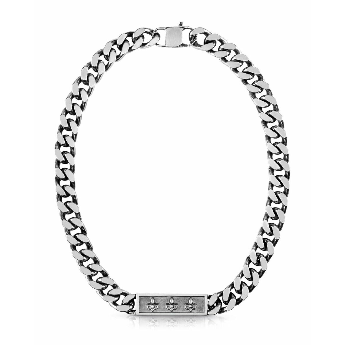 Colier barbati, Guess, Inox, Argintiu - eMAG.ro