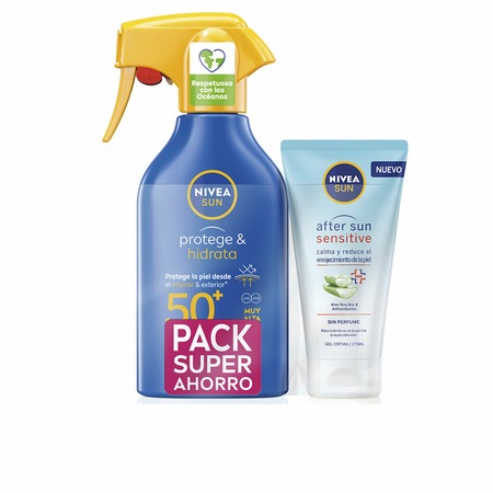 Set protectie solara, Nivea, Crema de protectie, Crema dupa plaja, SPF ...