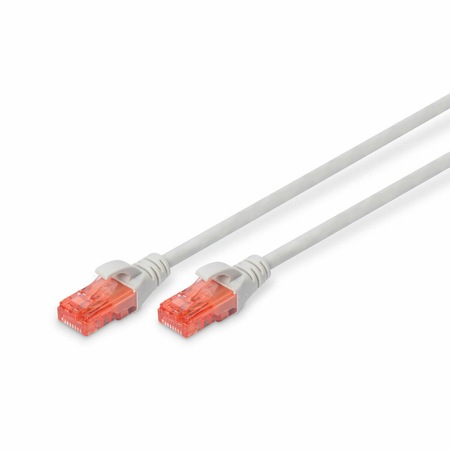 Cablu de retea, DIGITUS Cat6 U/UTP, gri, 50cm - eMAG.ro