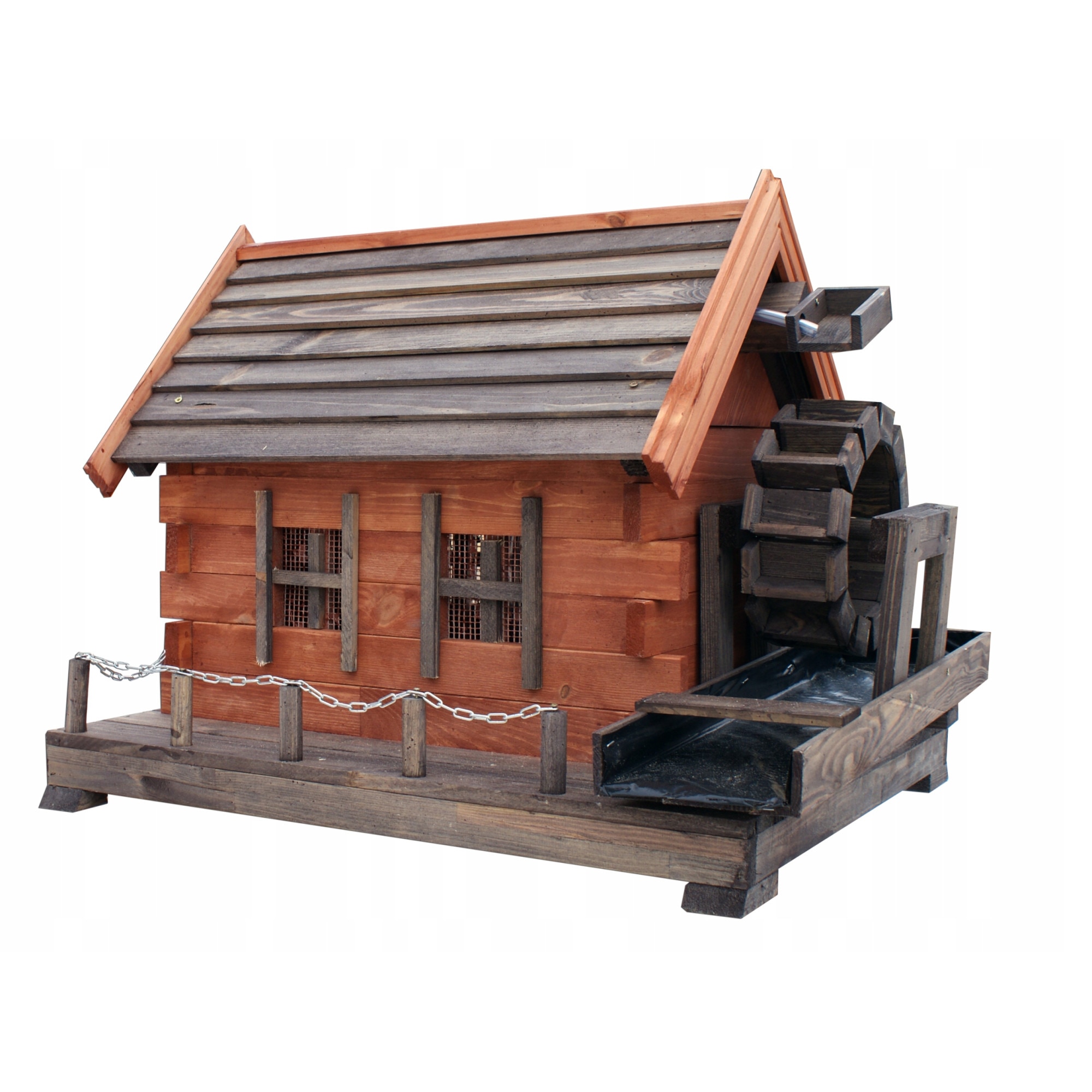 Moara de apa pentru gradina, Koniuszek Ogrody, Lemn, Multicolor - eMAG.ro