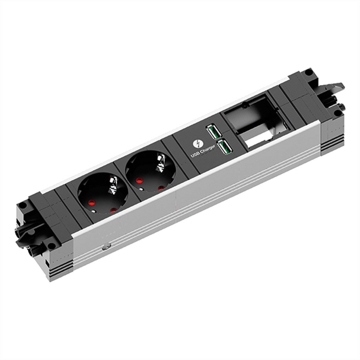 Prelungitor, BACHMANN, model STEP ALU 2xCEE7/3 1xCM 1xUSB GST18 ...