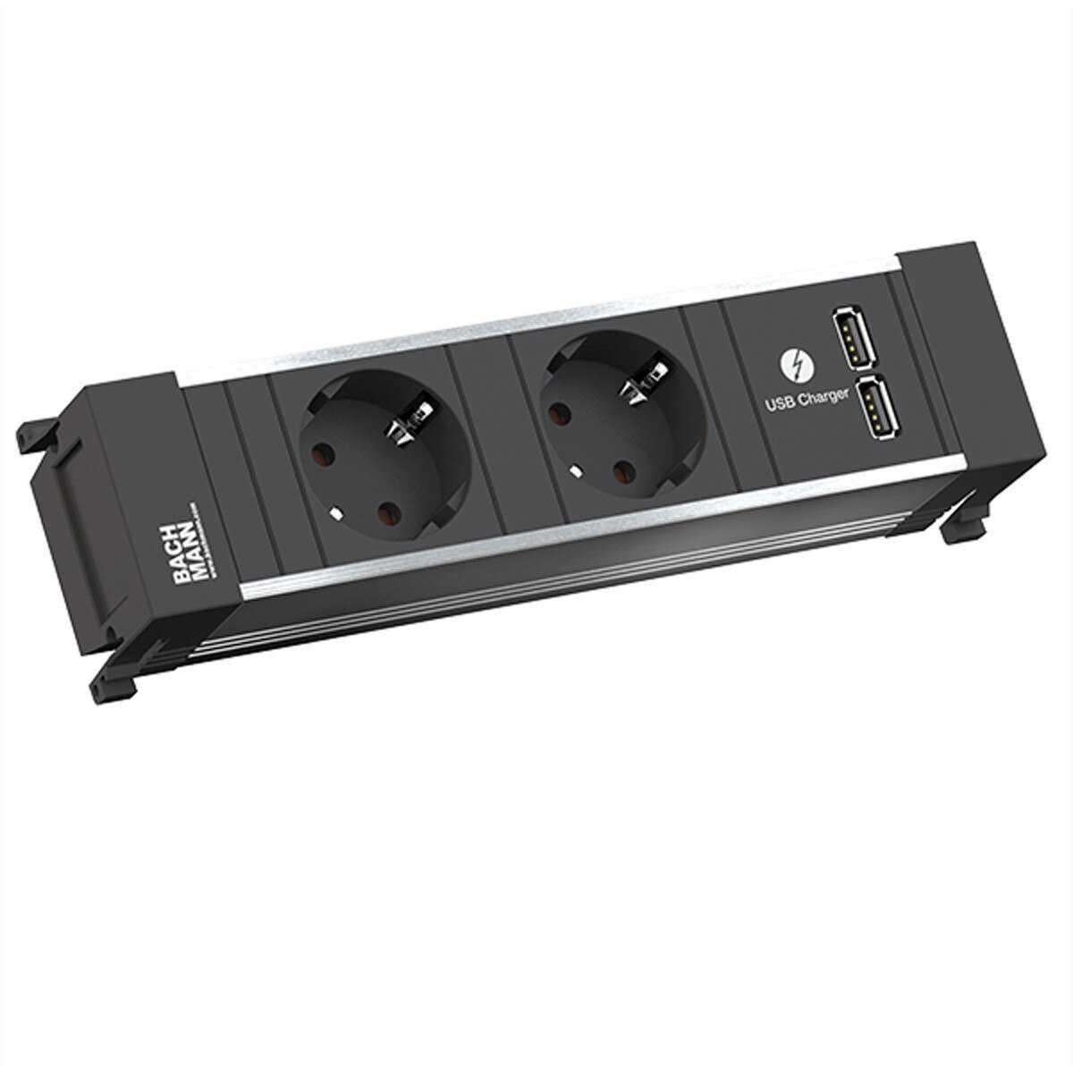 Prelungitor, Bachmann, 2 prize, USB, 2 m, Negru - eMAG.ro