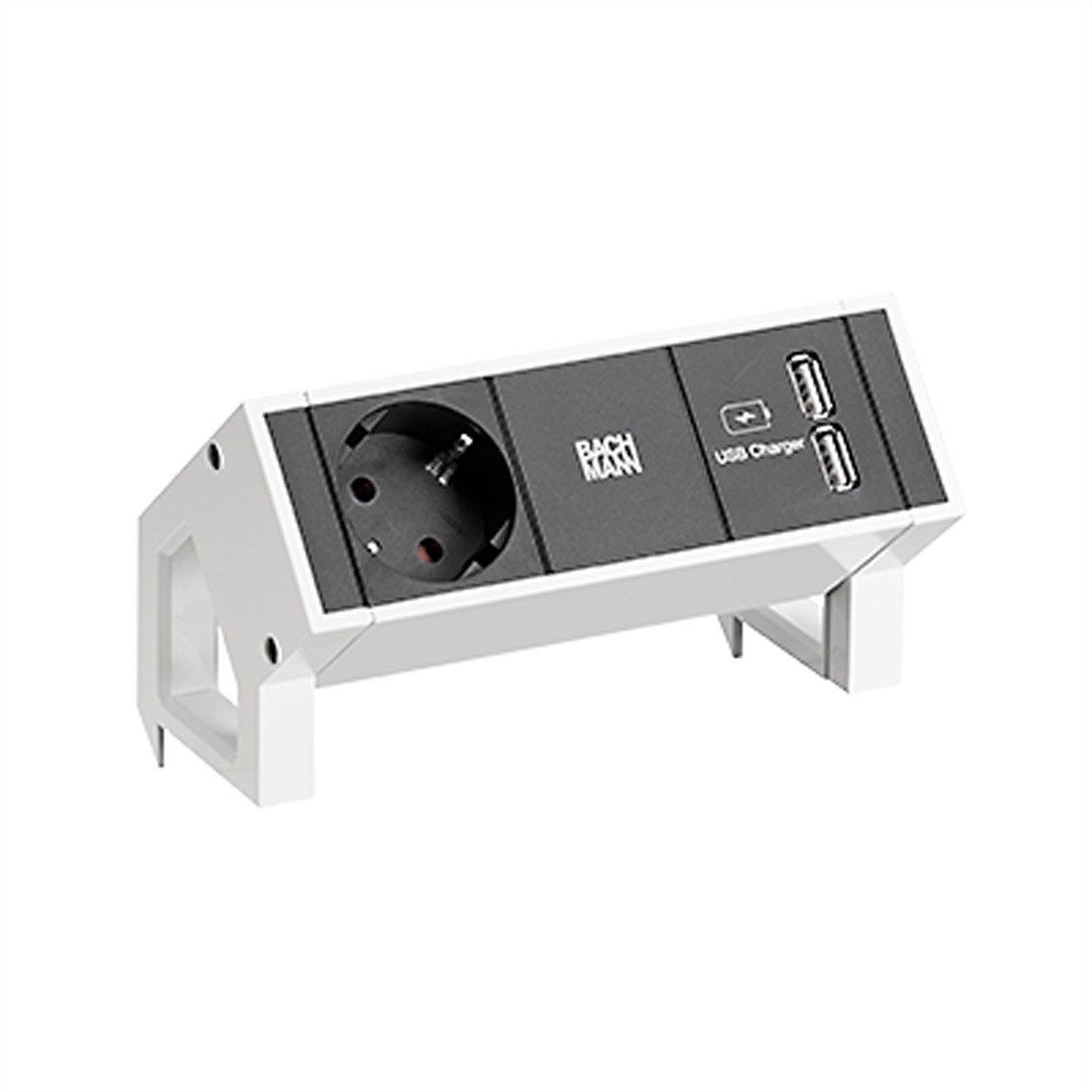 Priza, BACHMANN, Alb/Negru - eMAG.ro