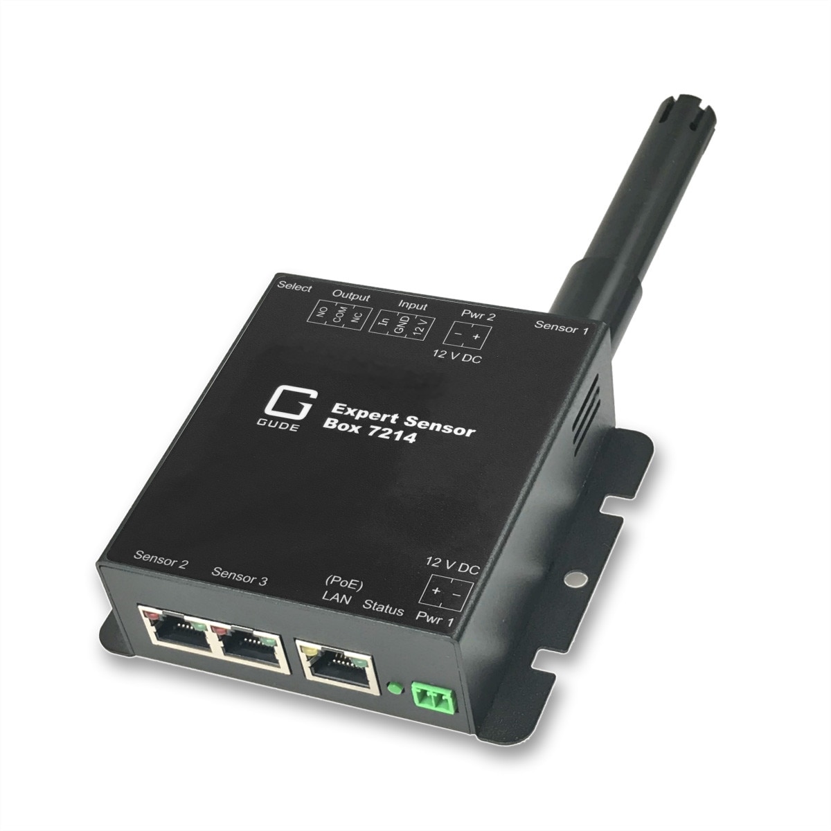Senzor LAN expert pentru monitorizarea temperaturii, GUDE, Negru - eMAG.ro
