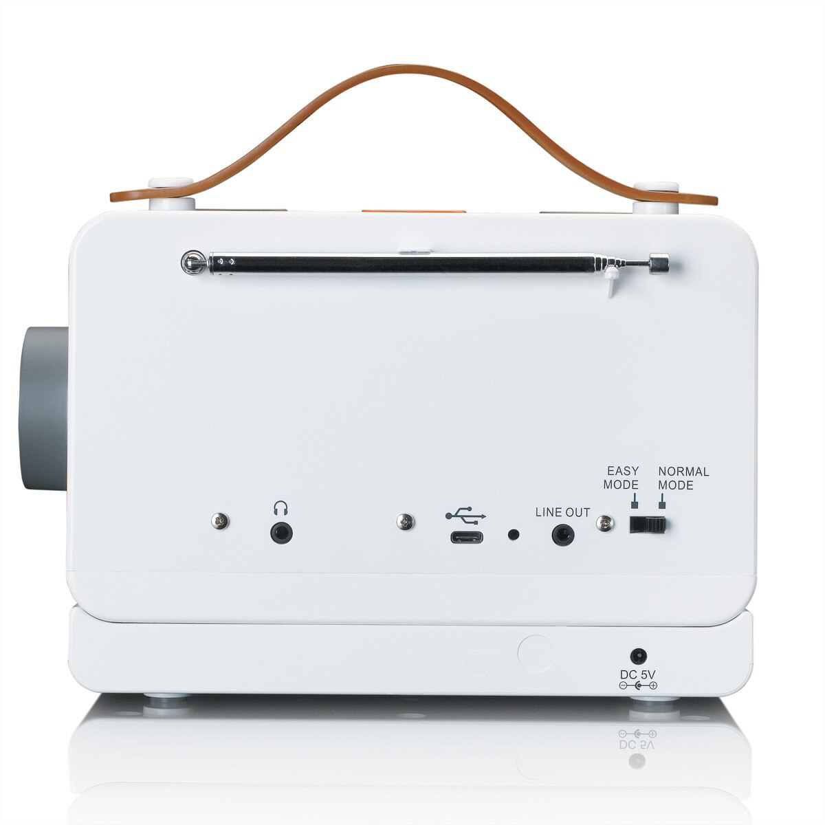 Radio portabil cu telecomanda, Lenco DAB+ PDR-065WH, FM, Bluetooth, Alb ...