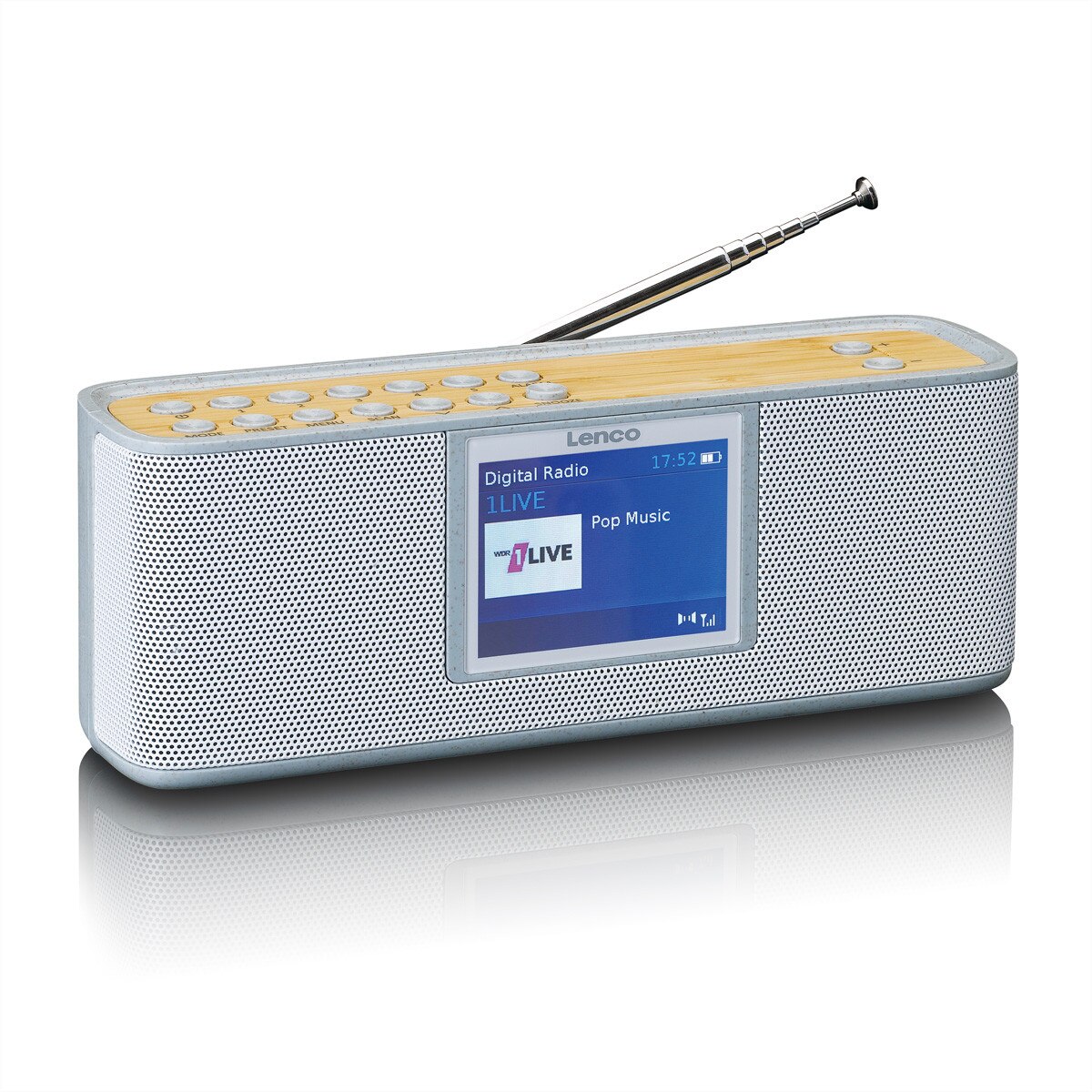 Radio cu ceas, Lenco, DAB+ PDR-046GY, Gri - eMAG.ro