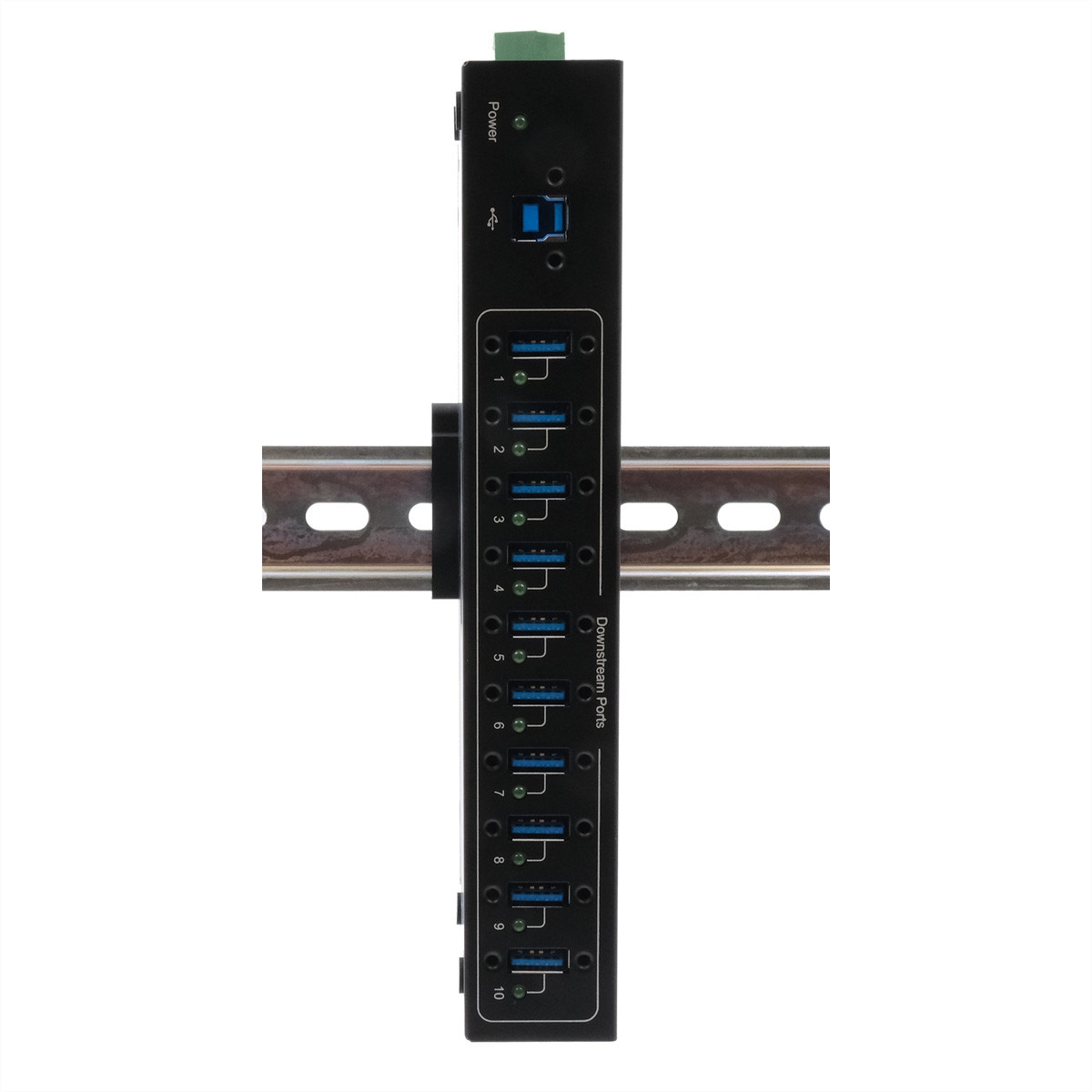 Hub, EXSYS, EX-11220HMVS, metalic USB 3.2 Gen 1 cu 10 porturi cu ...