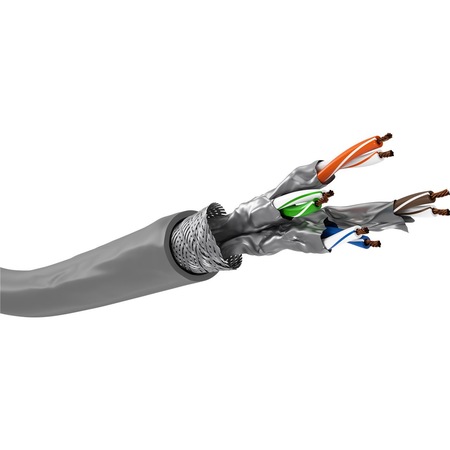 Cablu retea CAT 6a, Cupru, Gri, 100 m - eMAG.ro