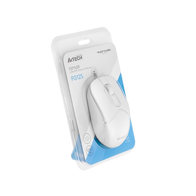 Mouse PC/Laptop, A4Tech, PVC, Port USB, 150 cm, Alb - eMAG.ro